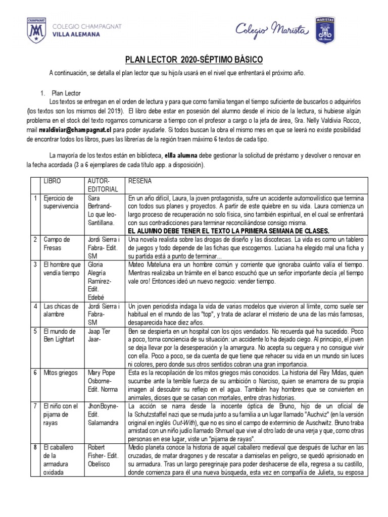 Plan Lector Lenguaje B7 - M4 2020 PDF | PDF | Romeo y Julieta | Novelas