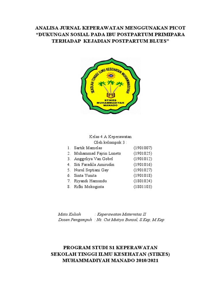 Analisa Jurnal Keperawatan Menggunakan Picot | PDF