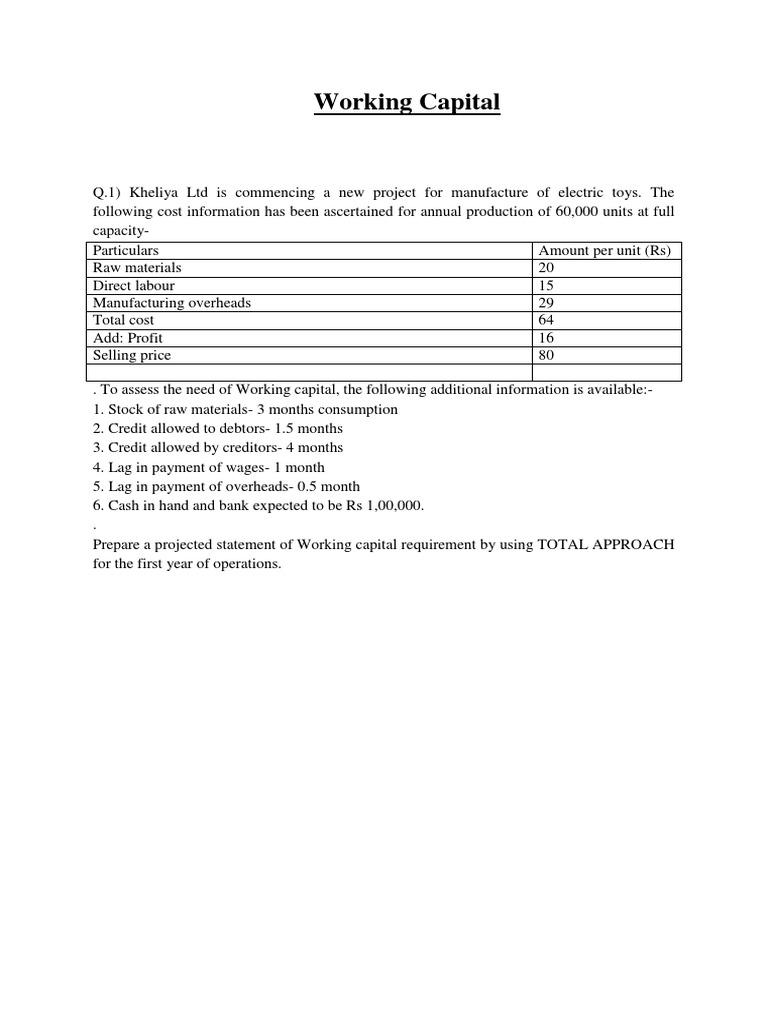 Working Capital Management Analysis | PDF | Working Capital | Credit