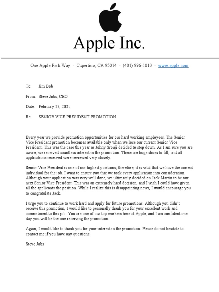 Apple Inc.: One Apple Park Way - Cupertino, CA 95014 - (401) 996-1010 | PDF