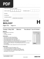 Biology 9700 Paper 2 - The Mitotic Cell Cycle | PDF | Mitosis | Cell Cycle