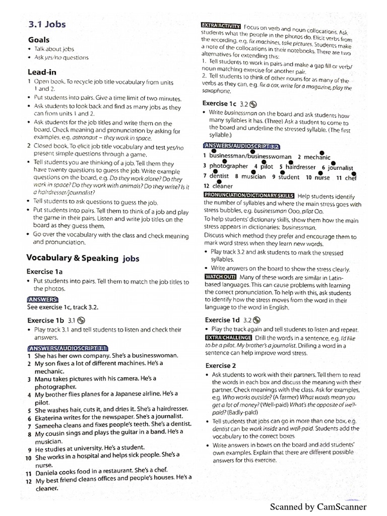 Unit 3 Answer Key | PDF