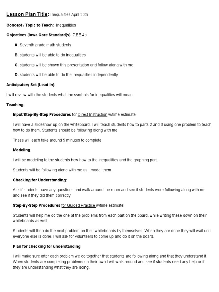 Large Group Lesson Plan | PDF | Lesson Plan | Teaching