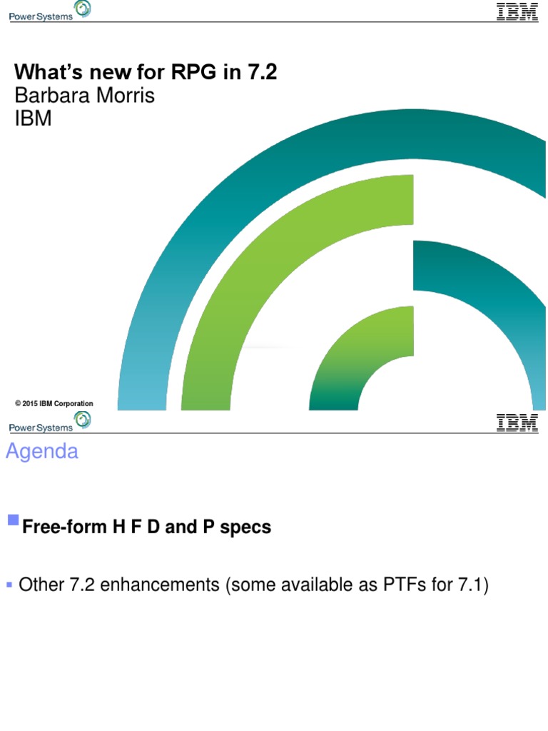 Whats New in RPG For 7.2 PCML | PDF | Ibm Rpg | Ibm System I