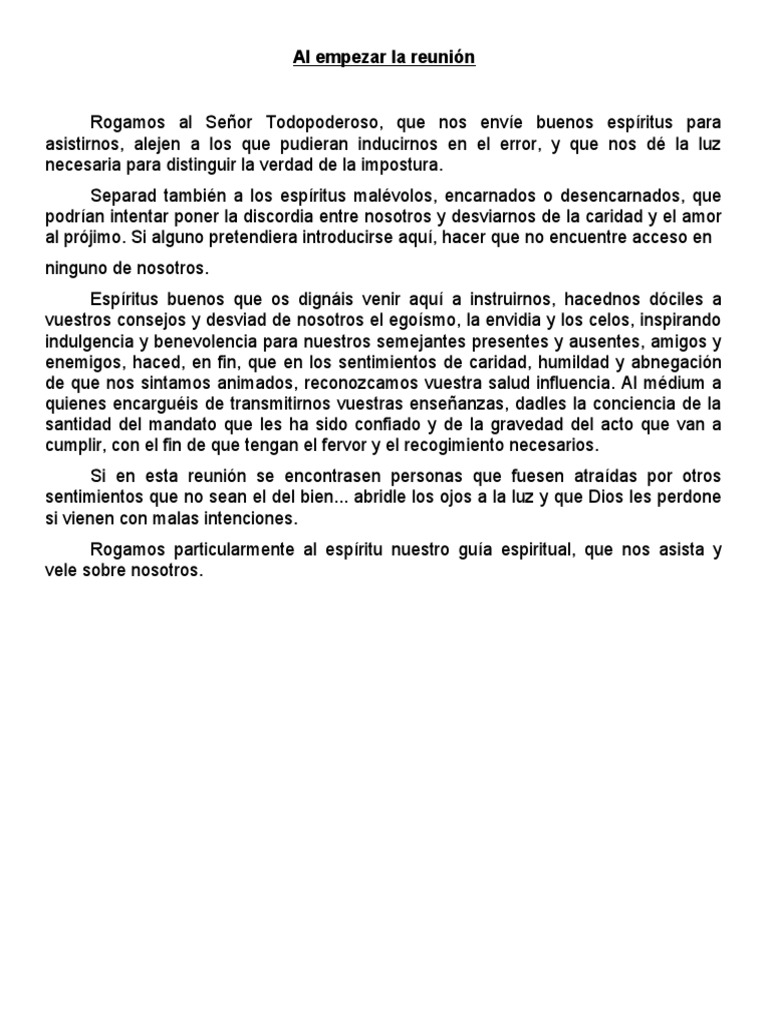 Al Empezar La Reunión | PDF | María, madre de Jesús | Amor