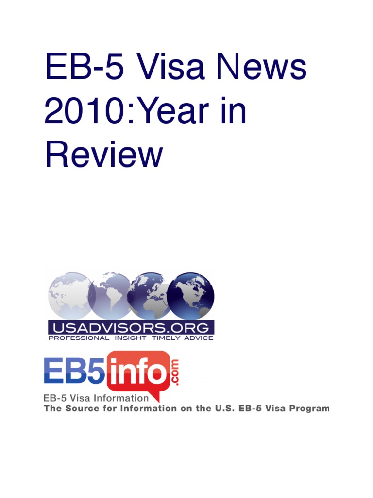 EB 5 Visa News 2010 Year in Review | PDF | Euro | Business