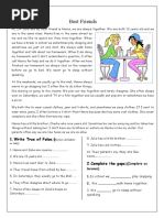 Present Simple Reading Comprehension | PDF