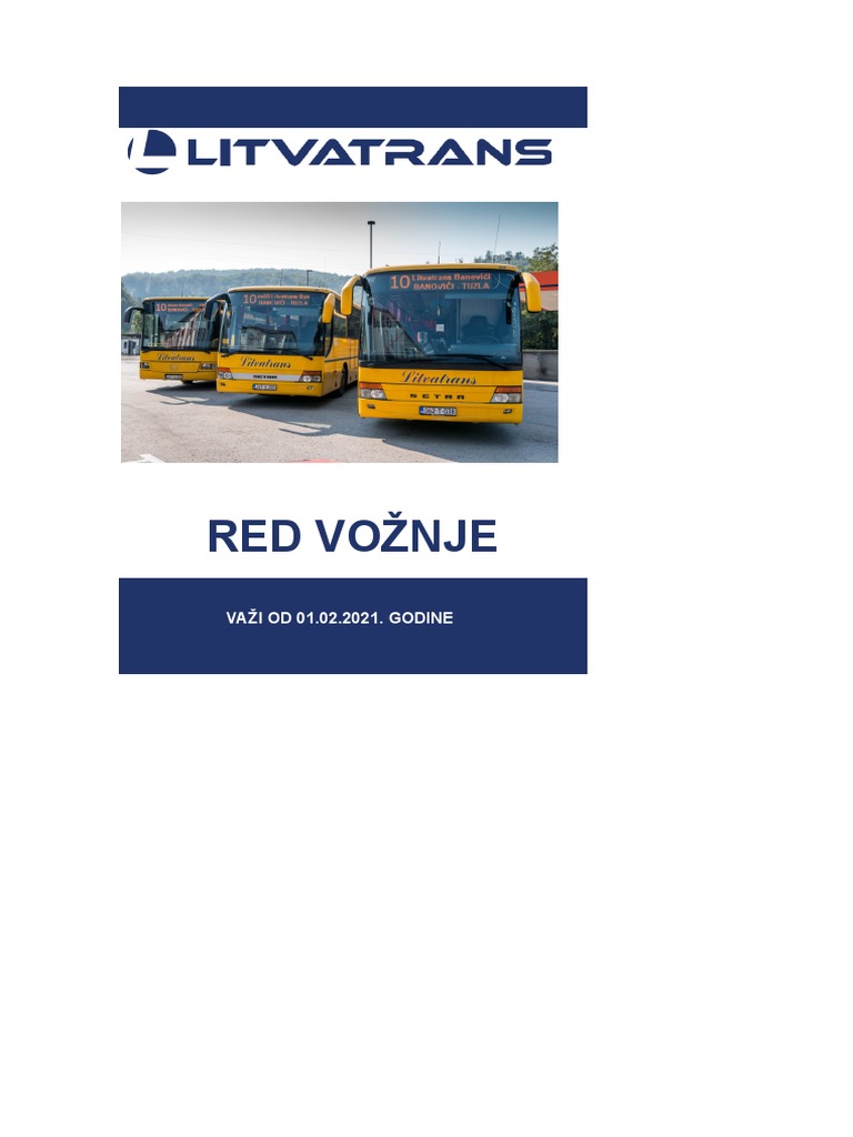 Red Voznje Za Putnike Od 10.02.2021 | PDF