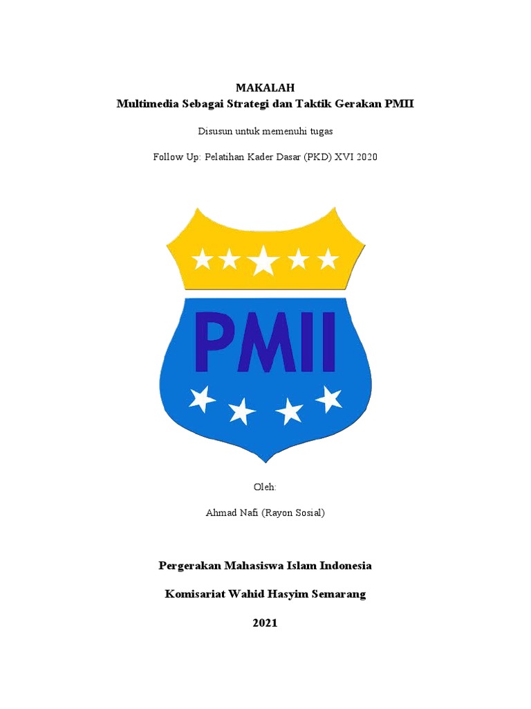 Strategi Multimedia untuk PMII Milenial | PDF | Karier & Perkembangan ...