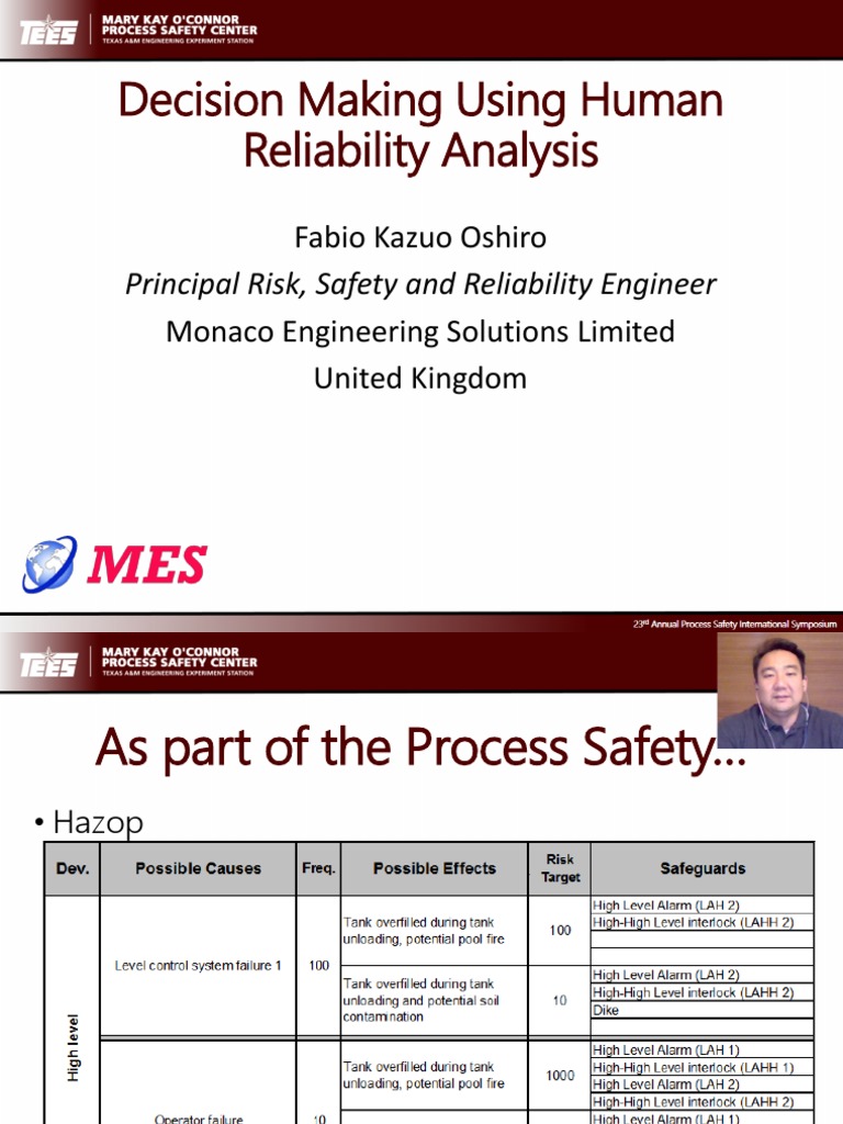 Mary Kay O'Connor Presentation - Fabio Oshiro Aug 2020 | PDF | Reliability Engineering ...