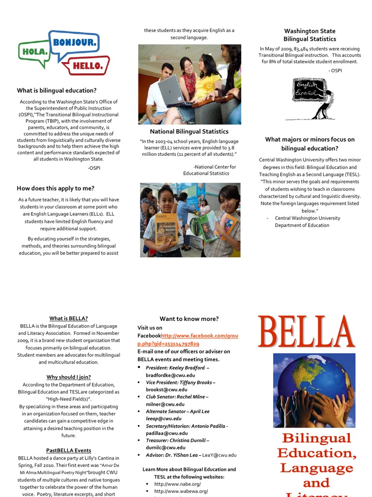 FLIER | PDF | Multilingualism | Second Language