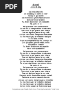 Letra de "¡Corre!" de Jesse & Joy | PDF