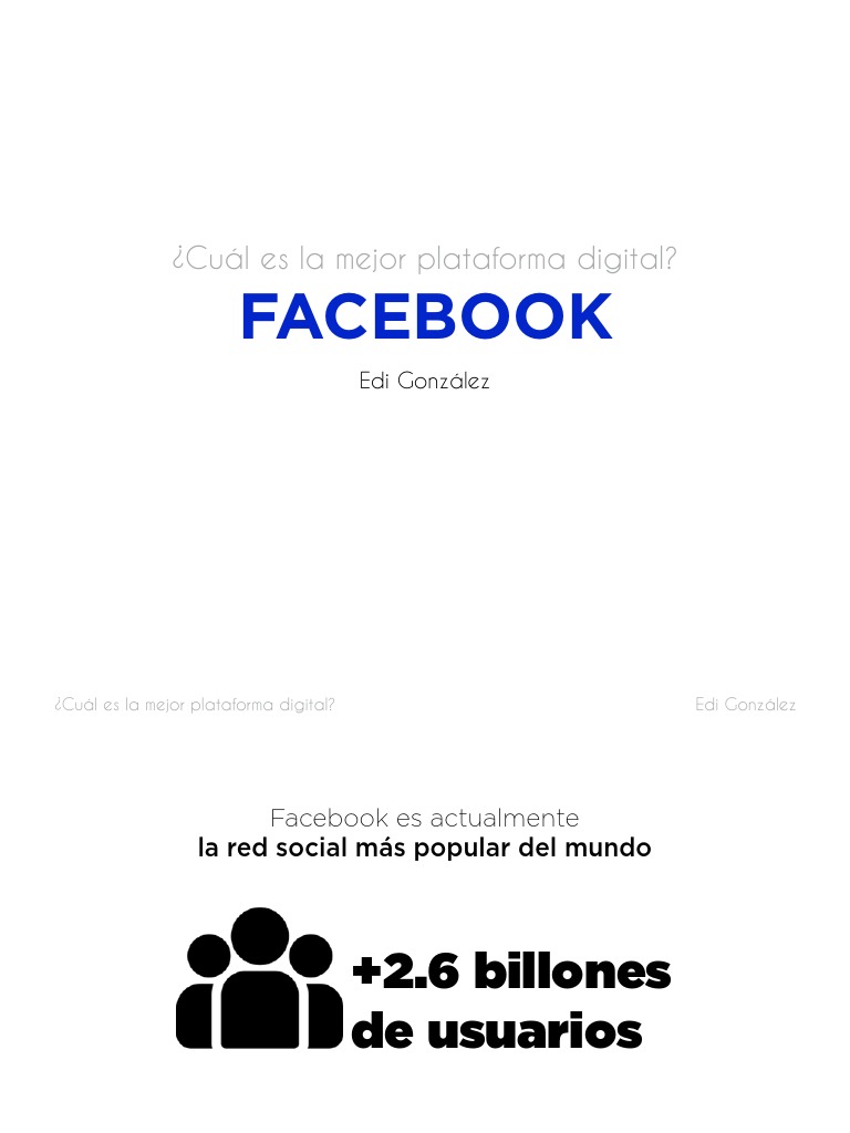 Presentación Facebook PDF | PDF | Negocios | Informática