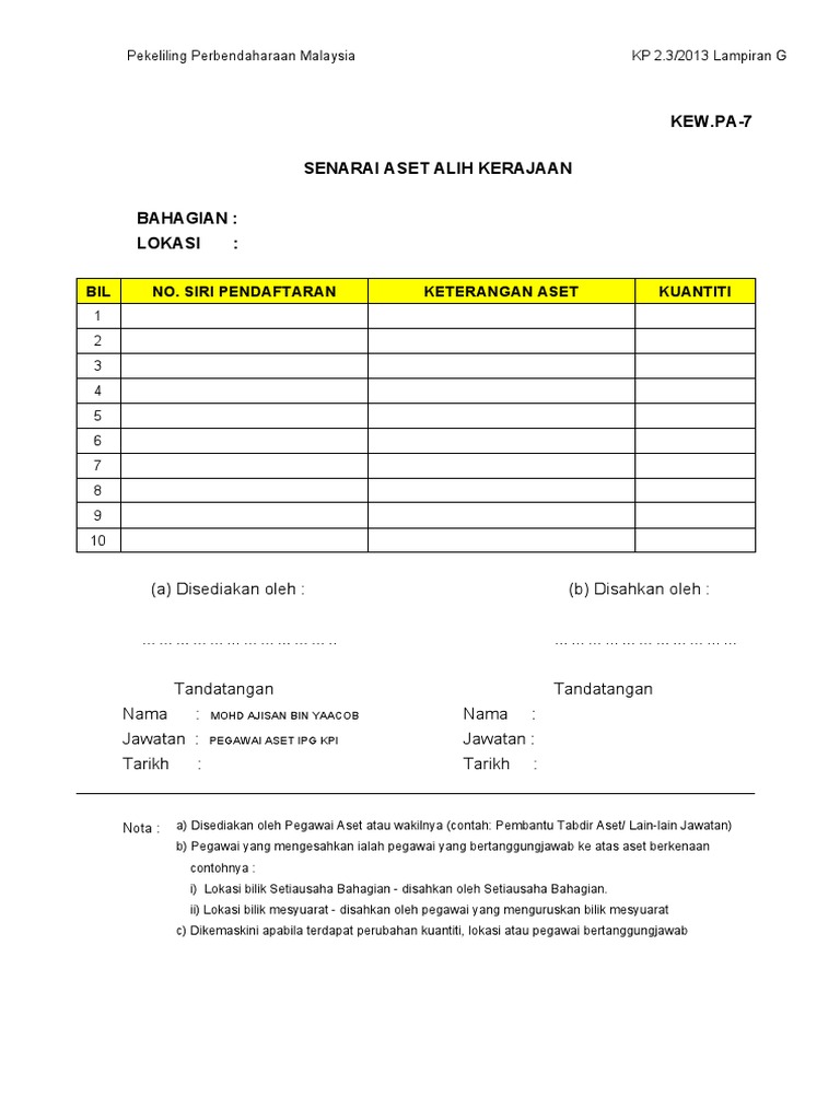 Kew - Pa 7 Contoh | PDF