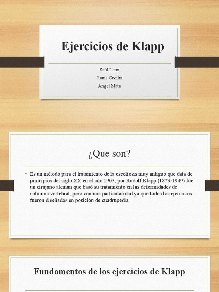 Ejercicios de Klapp | PDF | Escoliosis | Bipedalismo
