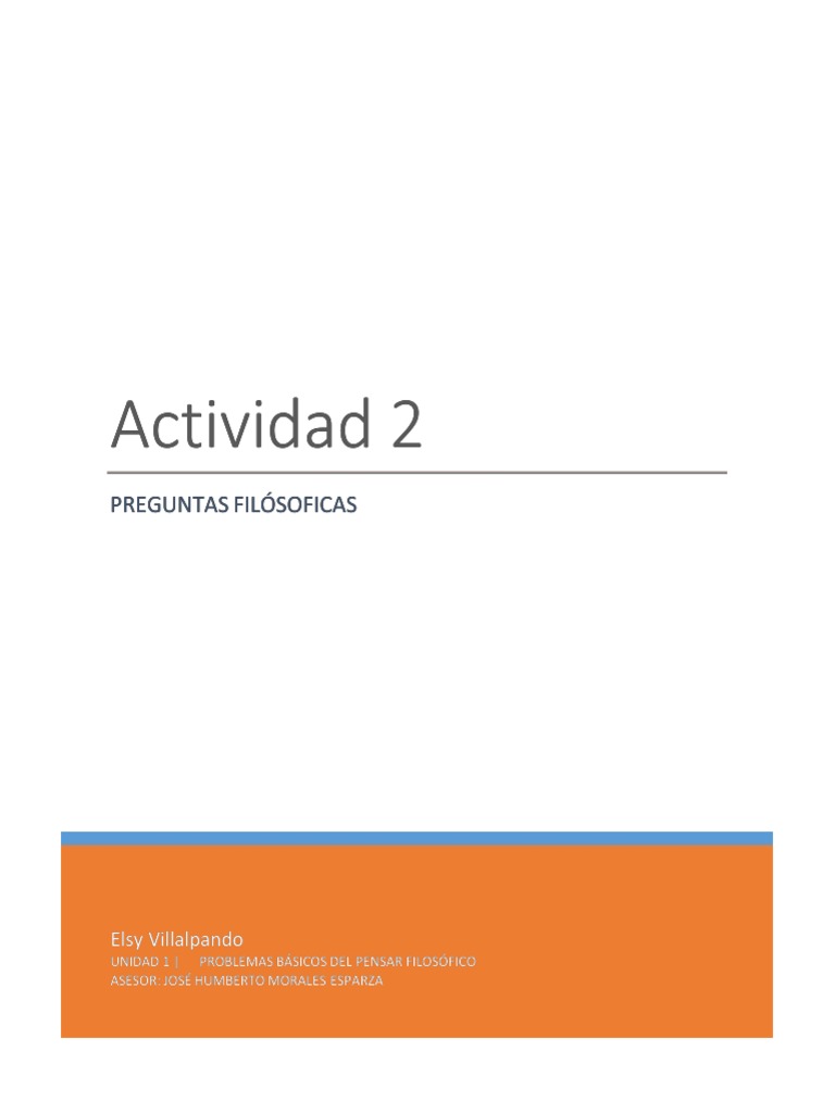 Preguntas Filosóficas para Reflexionar | PDF | Teorías filosóficas ...