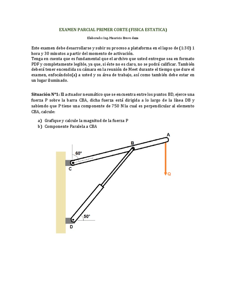 Parcial Primer Corte Fisica 1a | PDF