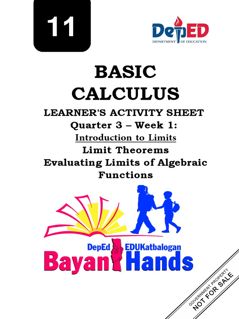G11 - Q3 - LAS - Week1 - L1.2-1.3 - Basic Calculus | PDF | Factorization | Function (Mathematics)