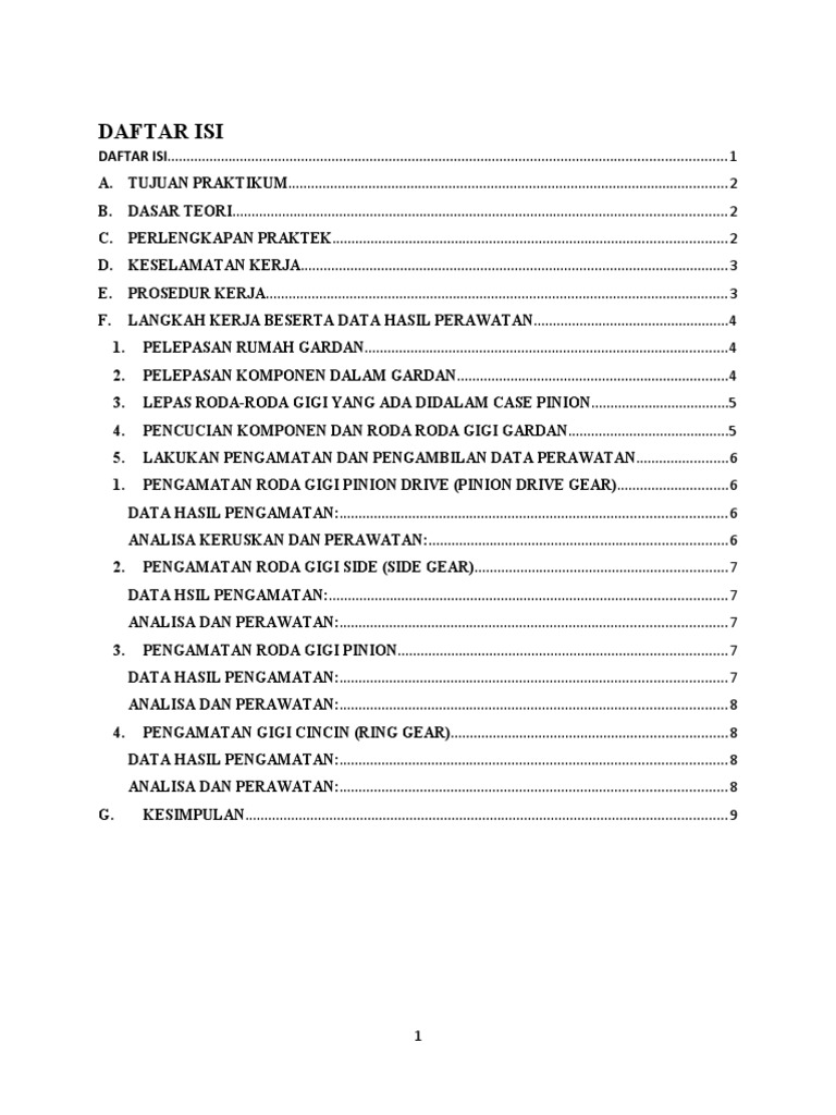 Perawatan Gardan Baru | PDF