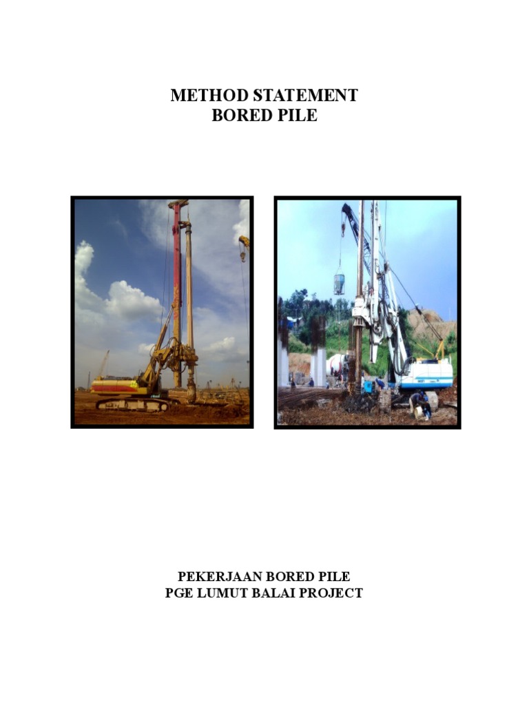 Method Statement Asc Power Plant | PDF | Deep Foundation | Mechanical ...