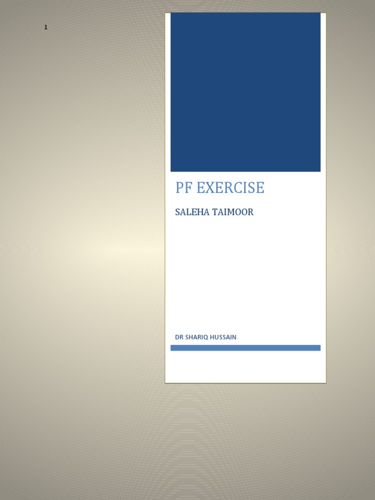 PF Exercise: Saleha Taimoor | PDF | Namespace | Computer Programming