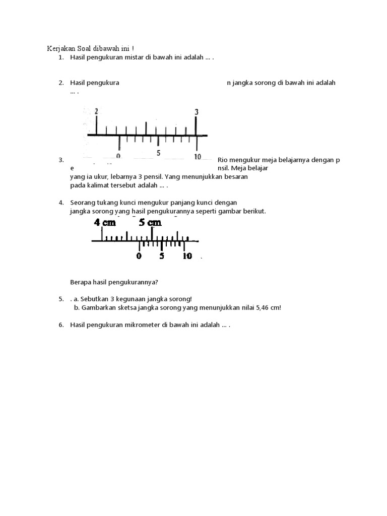 Soal Alat Ukur | PDF