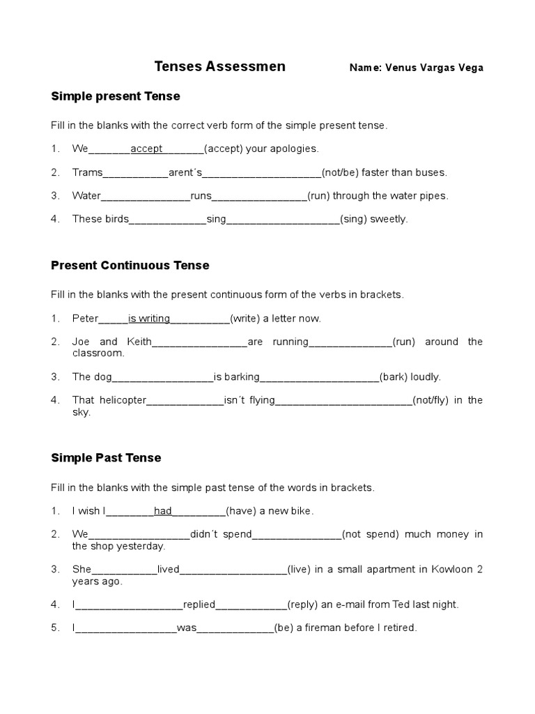 Present Past and Future Tenses | PDF | Grammatical Tense | Linguistic Typology