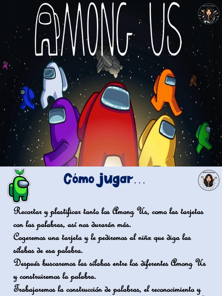 Among Us. Construimos Palabras | PDF
