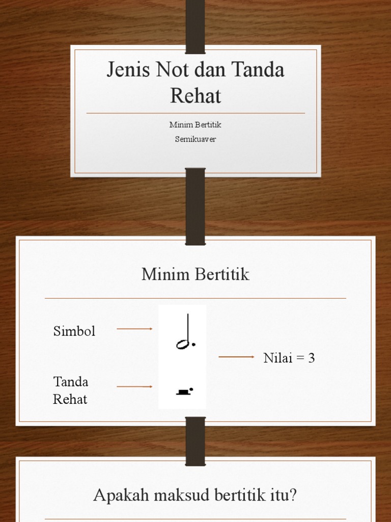 Jenis Not Dan Tanda Rehat Tingkatan 3 | PDF