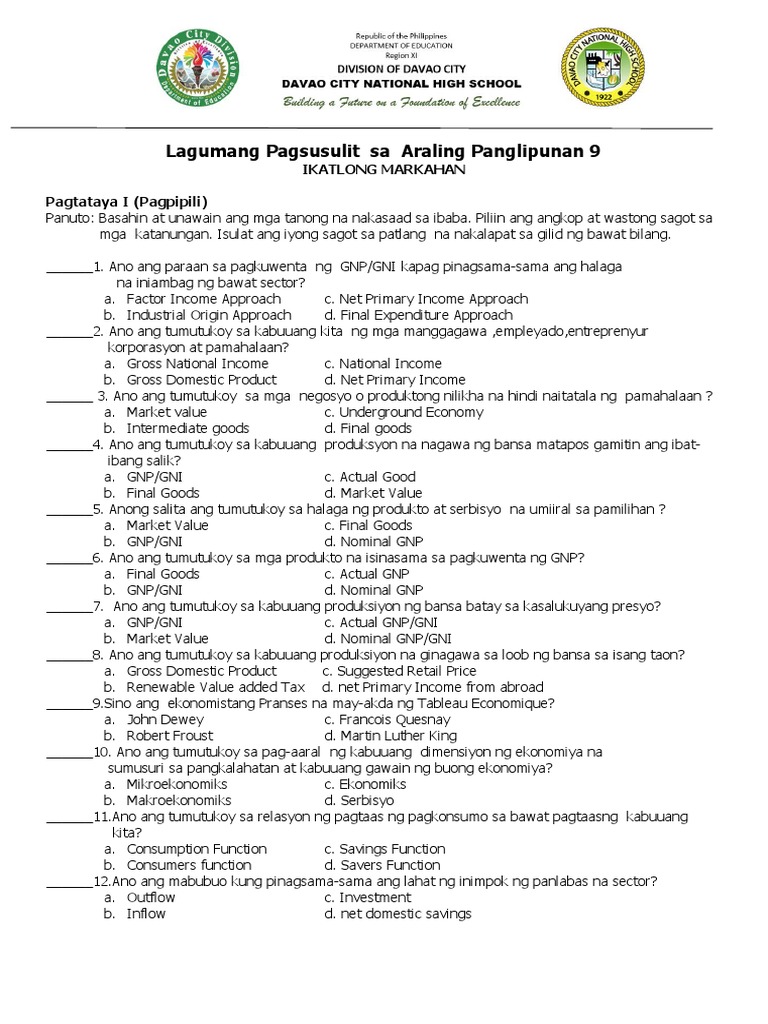 3RD Quarter Ap9 | PDF