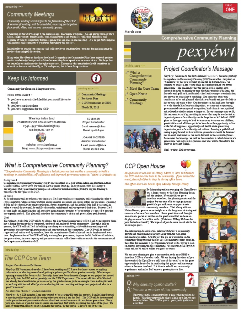 CCP Newsletter Mar 2011 | PDF | Community | Sustainability