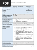 Cognitive Lesson Plan | PDF | Learning | Teachers