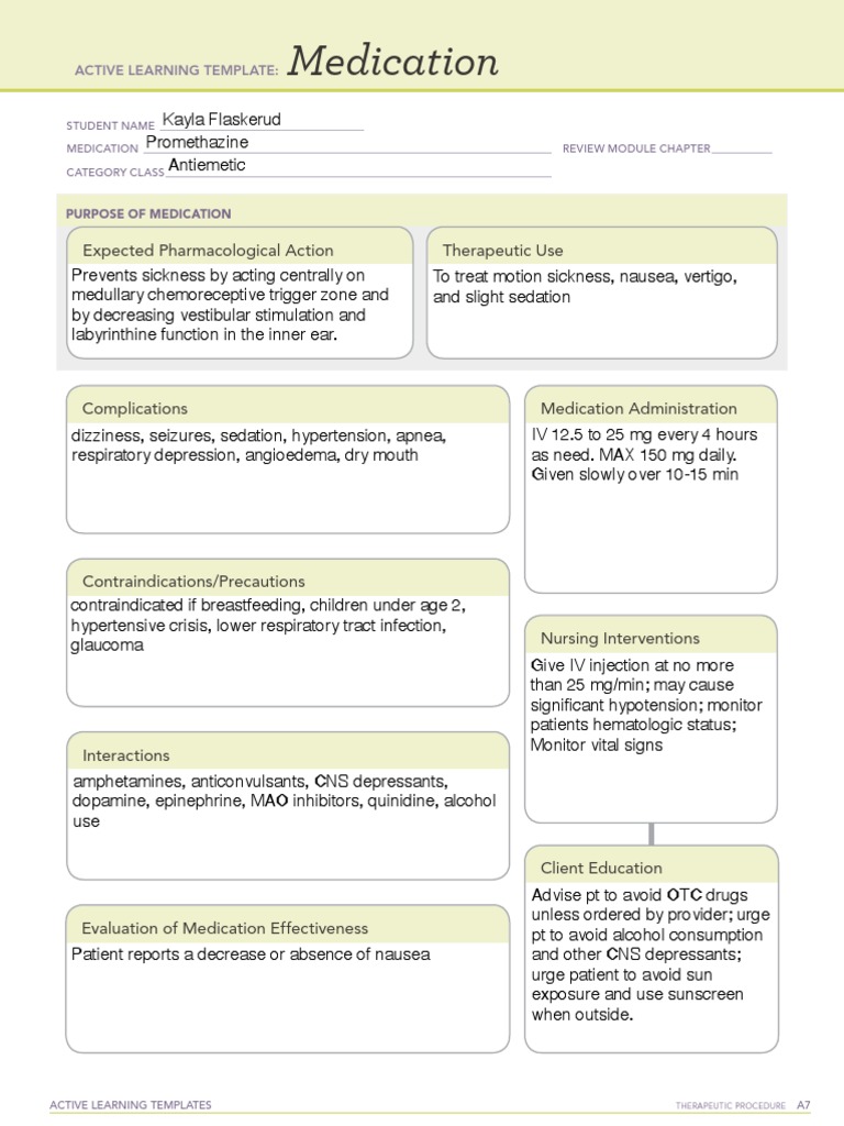 Promethazine | PDF | Nausea | Drugs