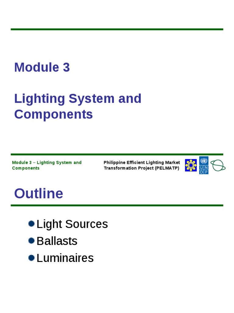 Module 3 - Lighting System and Components | PDF | Fluorescent Lamp ...