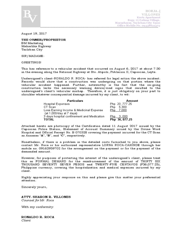 Demand for Medical Expense Reimbursement | PDF | Economies | Business