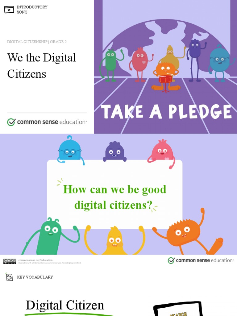 Grade 2 We The Digital Citizens Lesson Slides Download Free Pdf