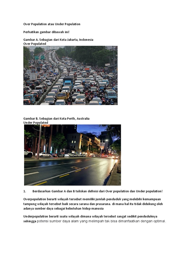 OverPopulation and Underpopulation | PDF | Ilmu Sosial | Kajian Bahasa ...
