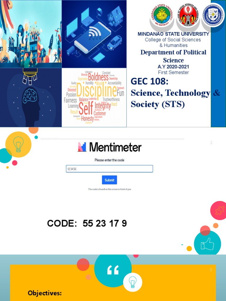 Lesson 1 & 2 - Science, Technology & Society | PDF | Codex | Science