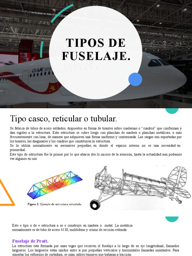 Tipos de fuselaje en aeronaves | PDF | Spar (Aeronáutica) | Avión