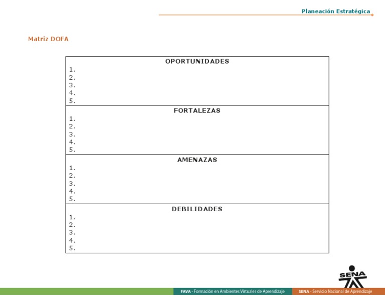 Formato Matriz Dofa | PDF