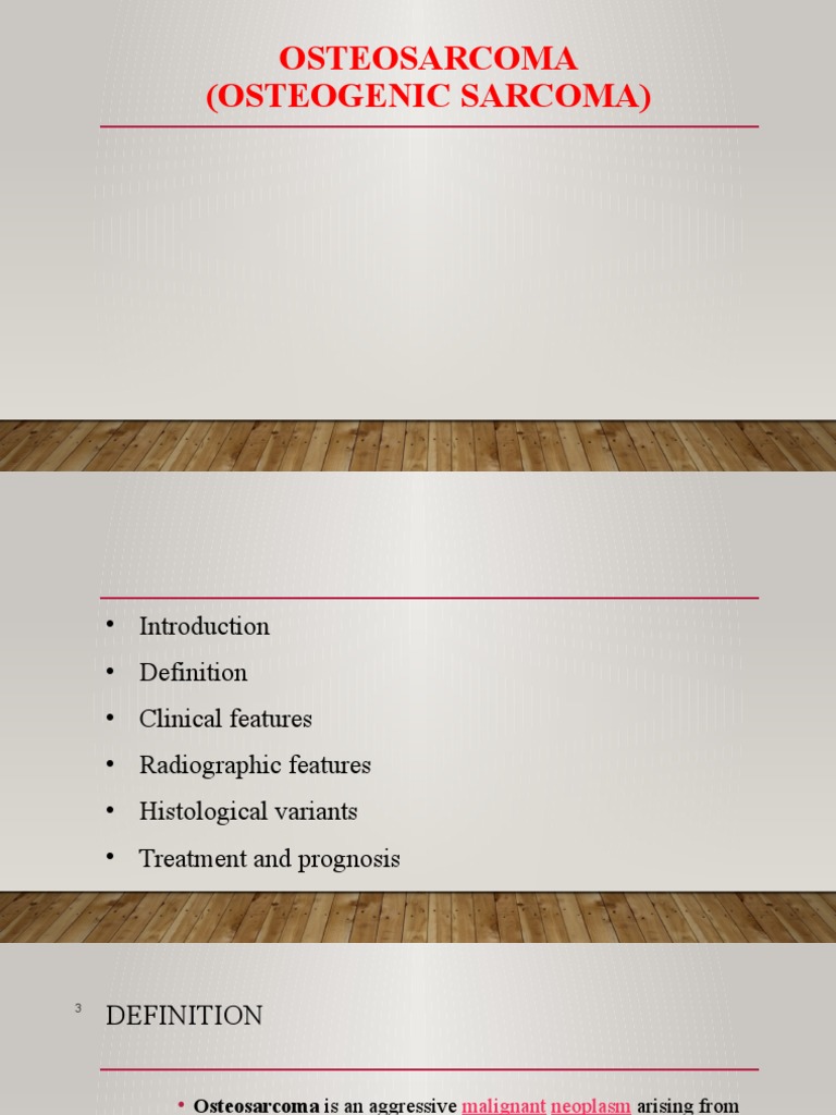 Osteosarcoma | PDF | Bone | Neoplasms