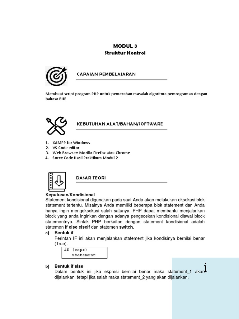 Modul 3 Struktur Kontrol | PDF