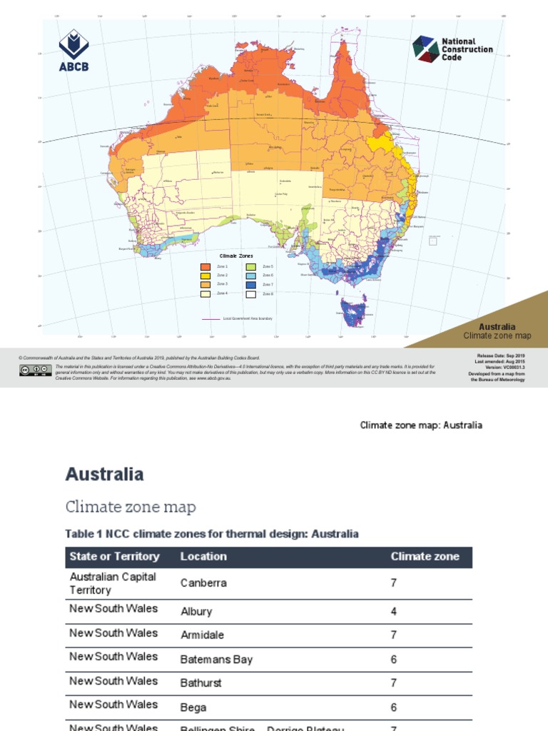Australian Climate Zones | Download Free PDF | New South Wales | South ...