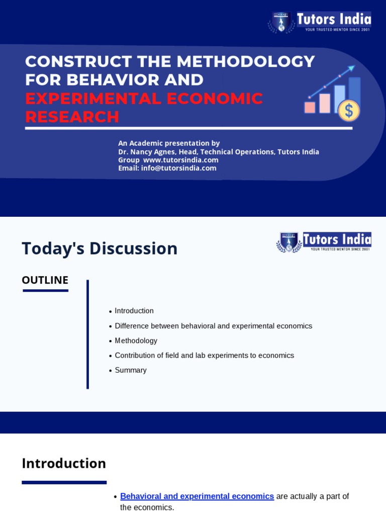 Construct The Methodology For Behavior and Experimental Economic ...