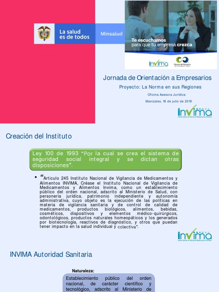 Normatividad Sanitaria Con El Invima | PDF | Análisis de Riesgo y ...