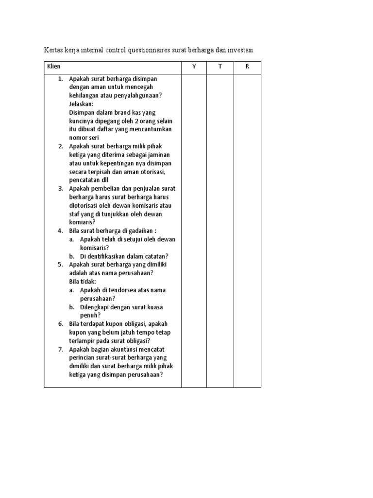 Icq Surat Berharga Dan Investasi | PDF