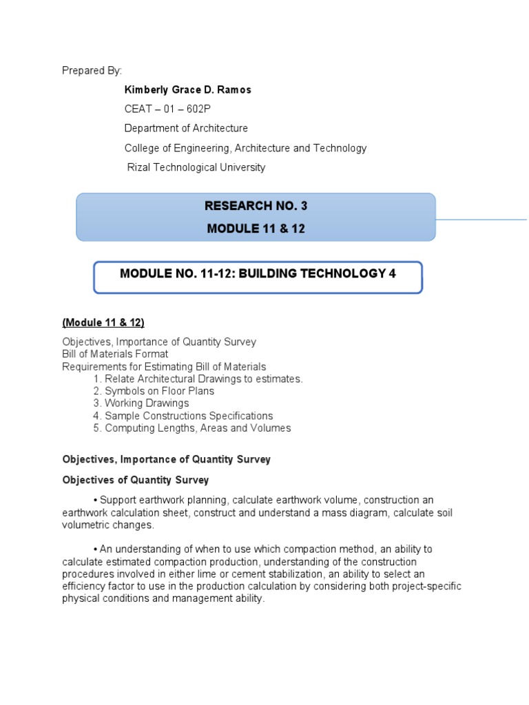 BT Module 11 & 12 | PDF | Area | Volume