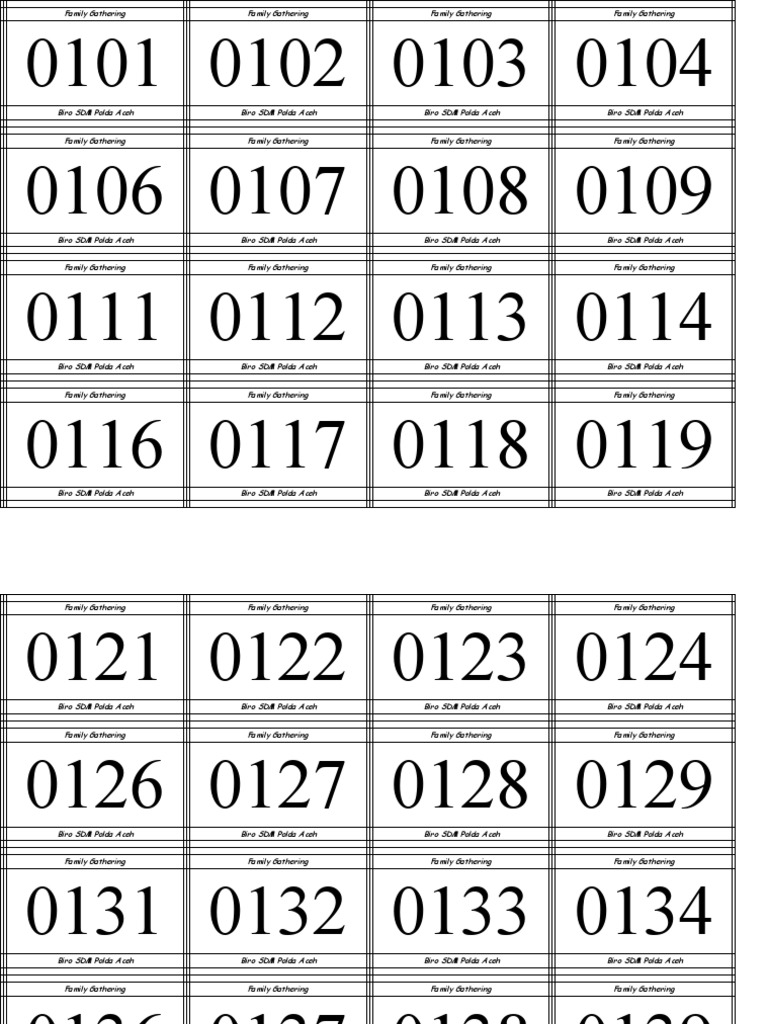 Nomor Door Prize | PDF