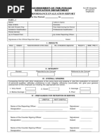 ACR FORM (For The Officials From BPS 7 To BPS 16) - Final | PDF ...