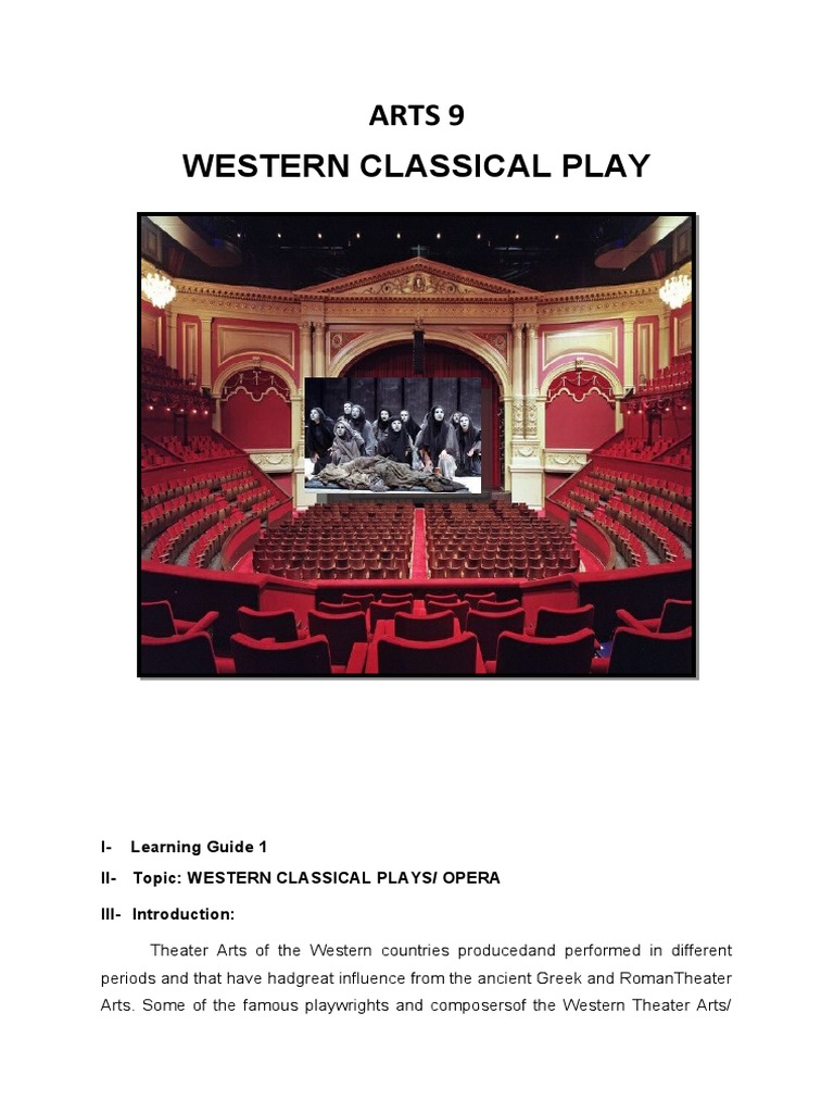 Q4mod1 - Western Classical Play | PDF | Tragedy | Theatre